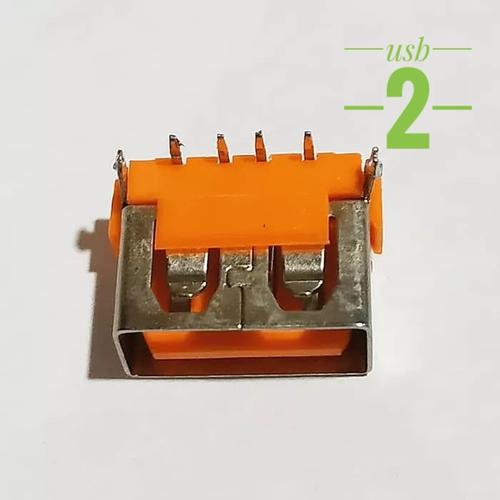 Jual Socket USB Tipe A Female Konektor Soket PCB USB 2.0 4Pin Bengkok ...