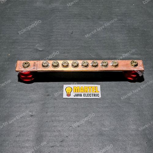 Jual Nol arde terminal busbar / grounding + isolator INS 20x3x200 - Kab ...