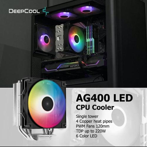 Jual DEEPCOOL CPU COOLER AG400 LED FIXED RGB AG 400 - Kota Surabaya ...