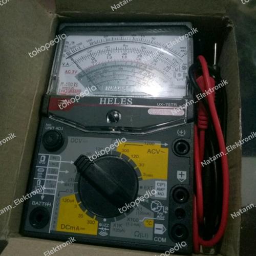 Jual multi tester meter multimeter multitester heles ux75tr ux 75 tr ...