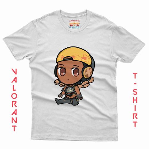 Jual Kaos Gamer Valorant Chibi Baju Gaming Raze Cotton Combed 30s ...