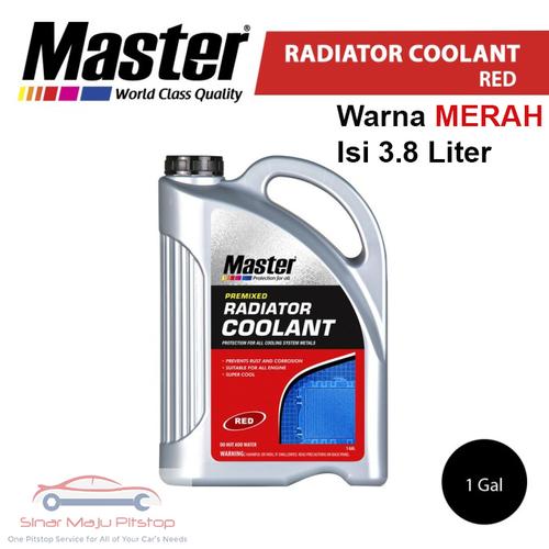 Jual Master Premixed Radiator Coolant - Air Radiator Merah 3.78 L ...