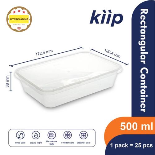 Jual Thinwall BENING 500 ml Rectangle Container Microwaveable 25pcs - Kota Bandung - My ...