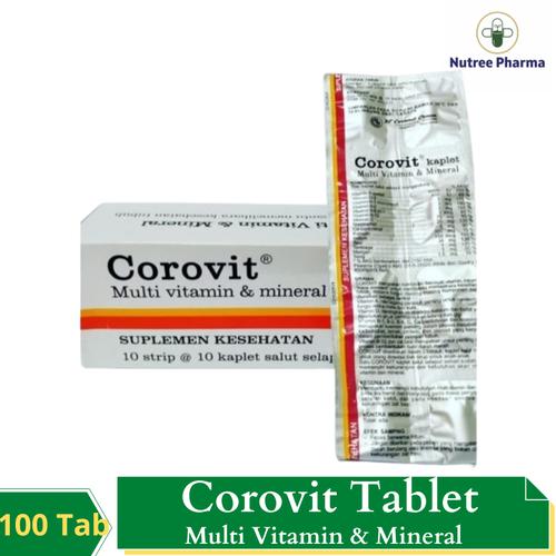 Jual Corovit Isi 100 Tablet - Multivitamin Suplemen Daya Tahan Tubuh ...