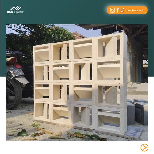 Jual Roster Beton Putih/Roster Motif Nako LB 2 (2 Muka) - Putih ...