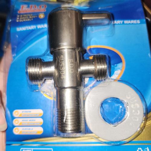 Jual Stop Kran T double closet duduk wc kran keran Tee shower cabang 2 ...