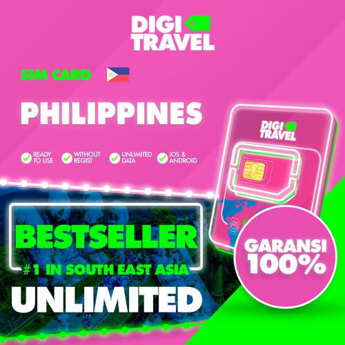 Jual DIGI TRAVEL Sim Card Philippines Unlimited Data | Simcard Filipina ...