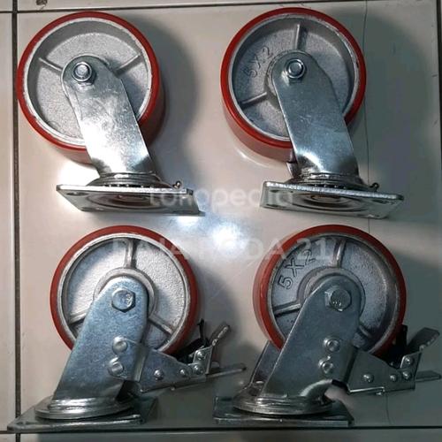 Jual RODA PU HEAVY DUTY 5"INCH (REM/HIDUP) - Jakarta Barat - RAJA RODA ...
