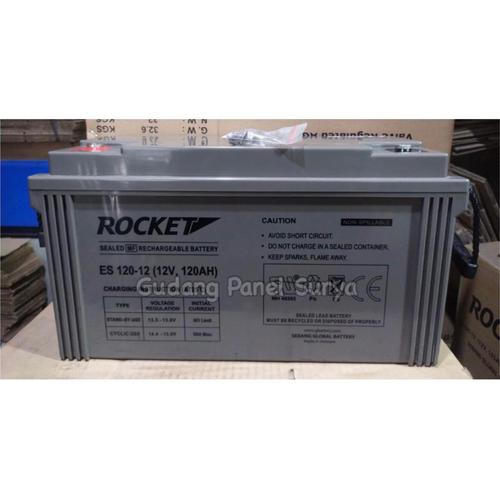 Jual Baterai Battery Aki ROCKET ES 120-12 12V 120AH Original NEW - Jakarta Barat - Gudang Panel ...