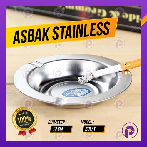 Jual ASBAK ROKOK STAINLESS STEEL / ASBAK SENG BULAT TEMPAT ASHTRAY ...
