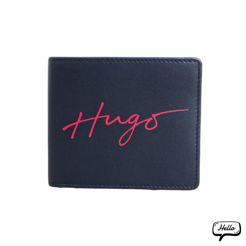 Jual BOSS HUGOBOSS hugo boss - Handwritten Logo Wallet in black Dompet ...