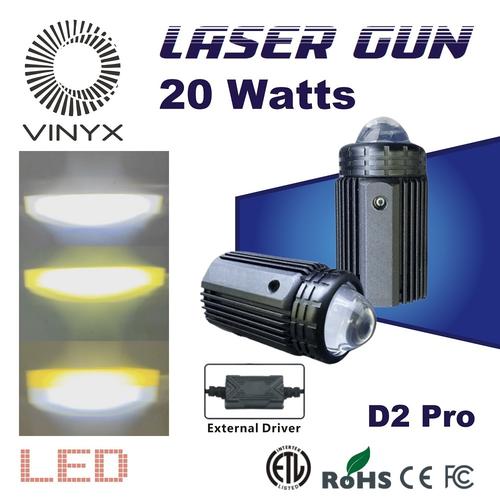 Jual Lampu Sorot Tembak Laser Gun LED VINYX D2 Pro 20W Mobil Motor ...