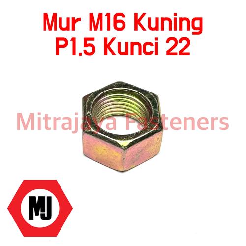 Jual Mur M16 Kuning Drat 1.5 Halus Kunci 22 - Kota Bandung - Mitrajaya Fasteners | Tokopedia