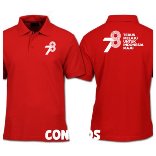Jual Kaos Polo Baju Kerah 78 TAHUN indonesia 17 AGUSTUS merdeka ...