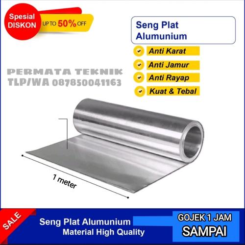 Jual plat roll alumunium 0.2 mm 1.00 x 50 meter - alumunium sheet 0.2mm ...