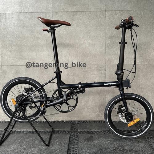 Jual Sepeda Lipat United Black Horse X 16 inch Full Chromoly 10 Speed ...