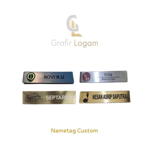 Jual Nametag Custom - Jakarta Pusat - Grafir Logam | Tokopedia