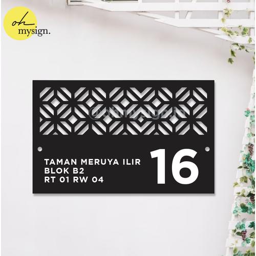 Jual Custom Nomor Rumah Akrilik Papan Alamat Nomer No Acrylic Print ...