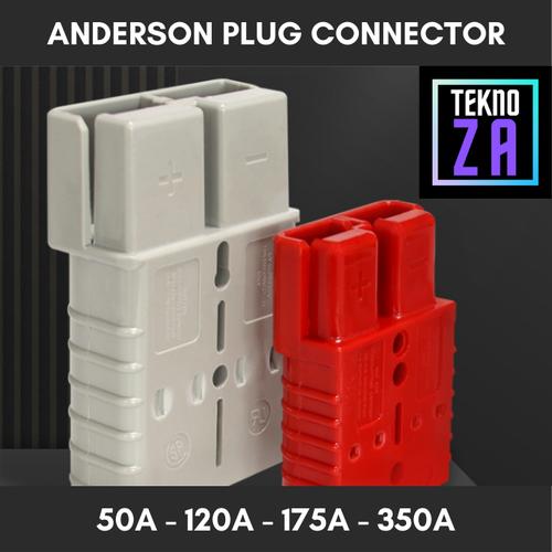 Jual Konektor Anderson Plug 50A 120A 175A 350A Merah & Abu SMH 2 Pole ...
