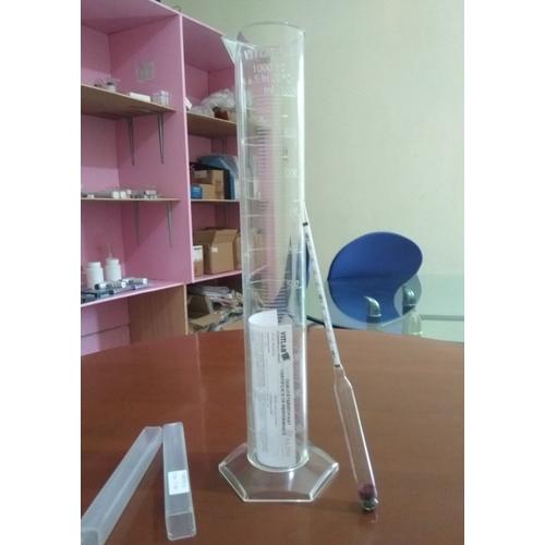 Promo Set Gelas Ukur PMP 500 ml Vitlab plus Hydrometer Density BBM ...