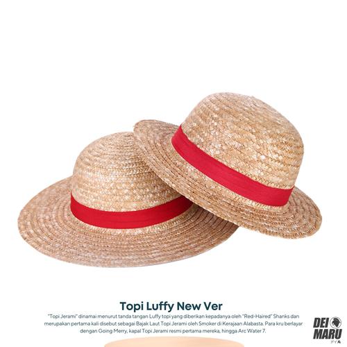 Promo Topi Jerami New Version Monkey D Luffy Mugiwara One Piece - Kab ...