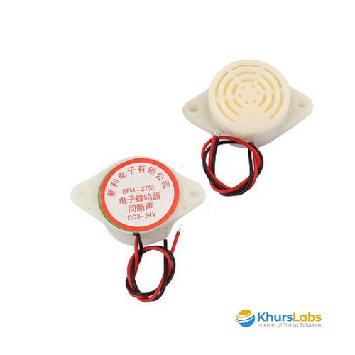 Jual Continuous Alarm DC 3-24V Active Piezo Buzzer SFM 27 Speaker ...
