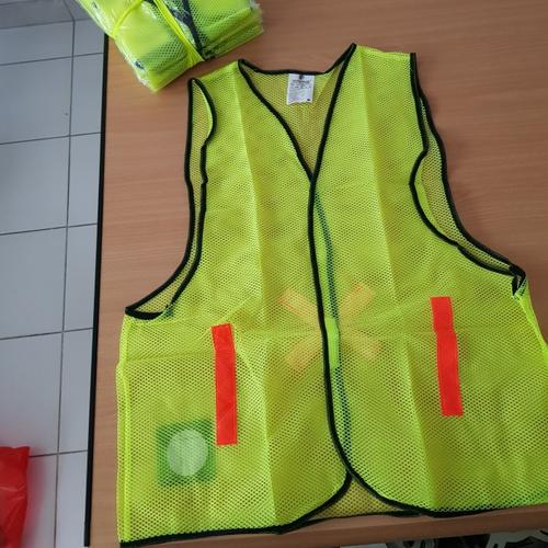 Jual Rompi Jaring safety rompi proyek GOSAVE safety vest Hijau Kuning ...