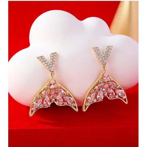 Jual Anting model korea terbaru berbahan tembaga dengan desain ekor ...