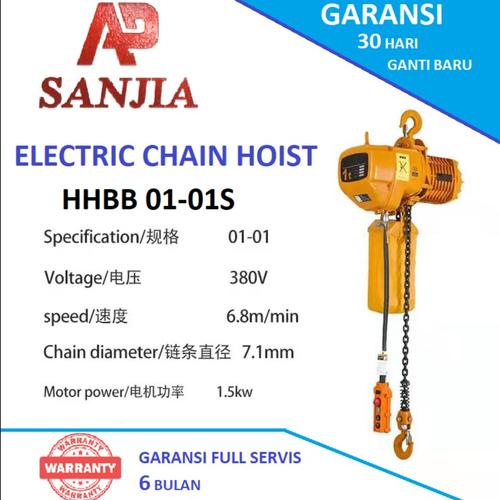 Jual Electric Hoist / Hoist Listrik / Chain Block / Mesin 1Ton 1Rantai ...