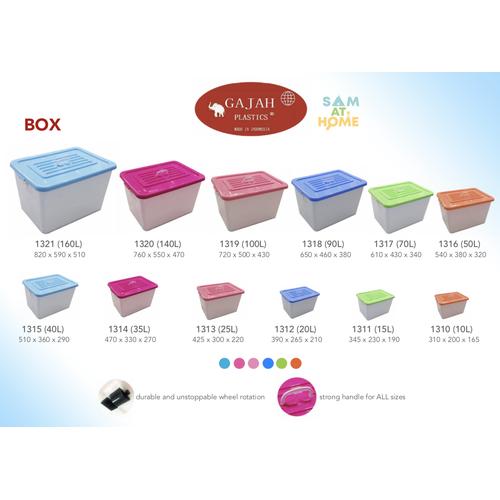 Jual Storage Container Box Serbaguna 25L - Penyimpanan Kotak Plastik ...