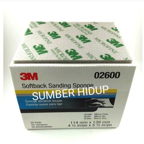 Jual 3M Sanding Sponge Microfine, 4.1/2 in X 5.1/2 in 02600 Spons Poles ...