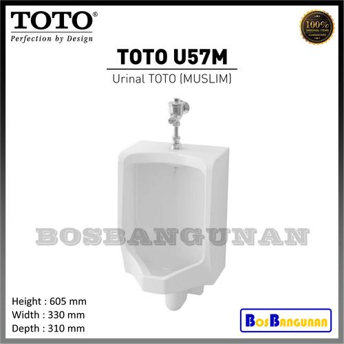 Jual Urinal TOTO U57 M Komplit + Pushkran / TOTO U57M Urinal Muslim ...