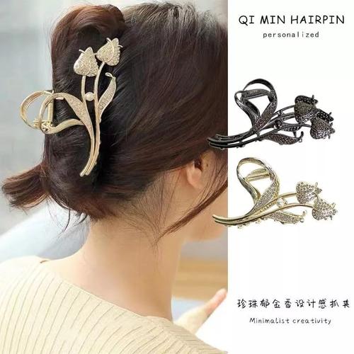 Jual Jepit Rambut Wanita Elegan Jedai Fashion Bunga Tulp Gaya Korea ...