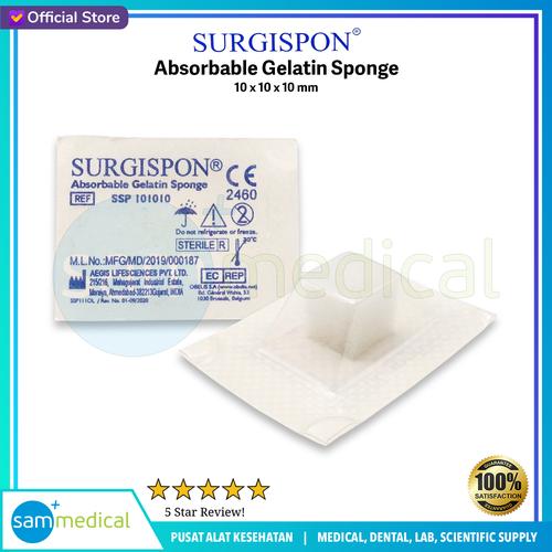 Jual Surgispon Absorbable Gelatin Sponge 10x10x10 @pcs - Kota Bandung ...