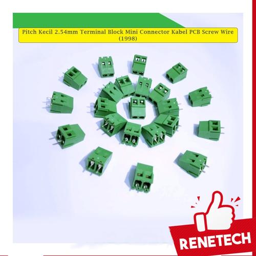 Jual Pitch Kecil 2.54mm Terminal Block Mini Connector Kabel PCB (1998 ...