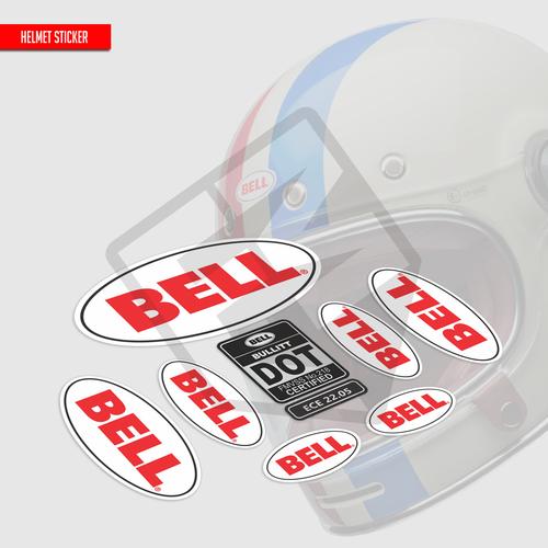 Jual Sticker Set Modifikasi Logo Helm Bell Motor Retro Klasik Classic ...