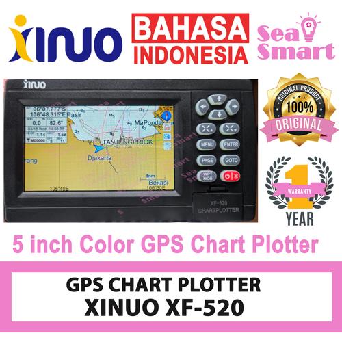 Jual XINUO GPS CHARTPLOTTER 5 INCHI XF520 XF-520 / GPS MAP BAHASA ...