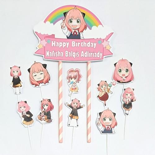 Jual TOPPER CAKE - HIASAN KUE GAMBAR ANYA BISA CUSTOM NAMA - Kota ...