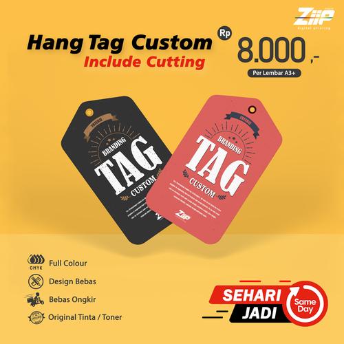 Jual Hang Tag Custom Include Cutting - ArtCarton 260g, 1 Sisi - Jakarta ...
