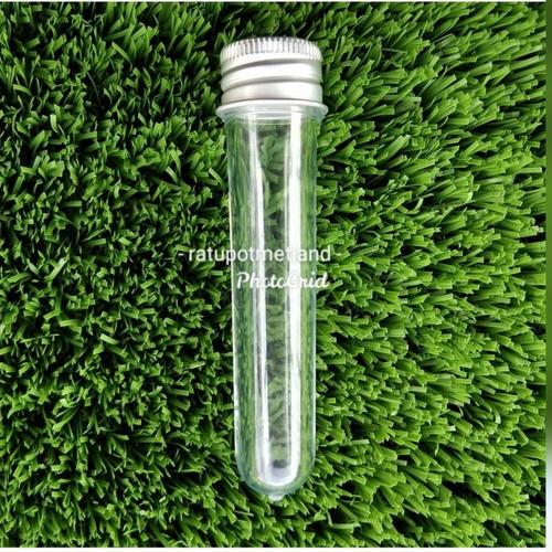 Jual botol 15 ml pet plastik bening keras SEKAR klem rapat ulir silver ...