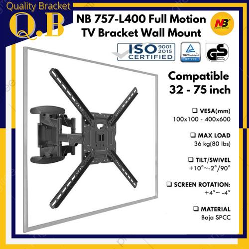 Promo NORTH BAYOU NB P6 45 49 50 55 60 65 70 75 INCH BRACKET TV SWIVEL ...
