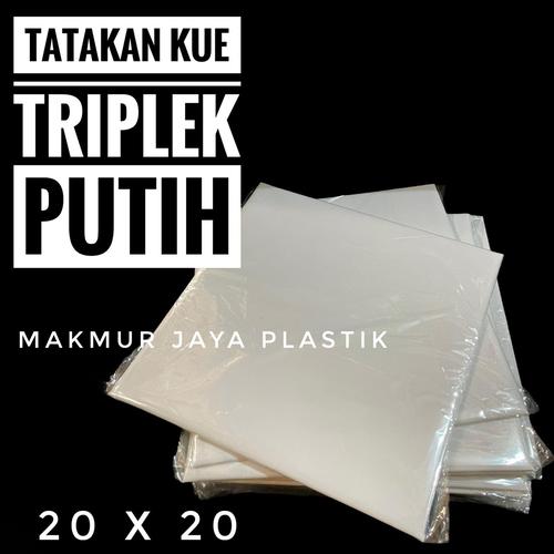 Jual [TATAKAN KUE PUTIH 20X20] TATAKAN KUE/ALAS KUE/TRIPLEK KUE PUTIH ...