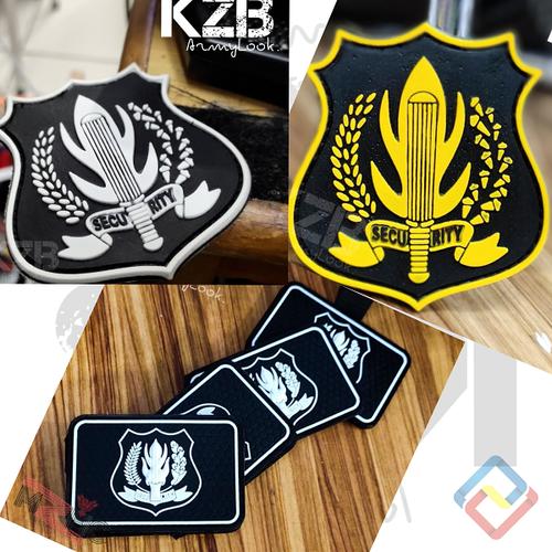Jual Patch Rubber Velcro SECURITY-Emblem Karet Lambang Security - 0161 ...