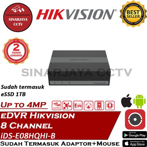 Jual eDVR CCTV Hikvision 8 Channel iDS-E08HQHI-B Up to 4MP Garansi resmi - Jakarta Barat ...