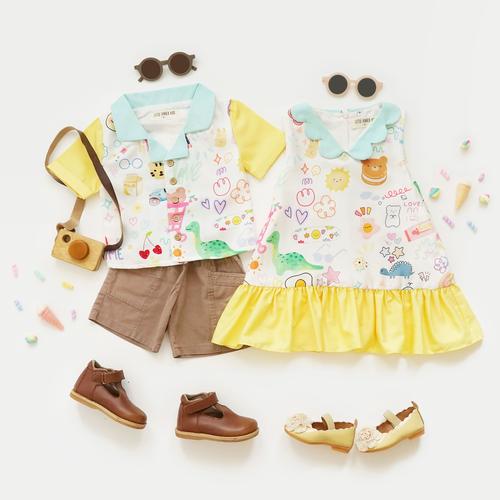 Jual HAPPY DOODLE COLLECTION / PRINTED DRESS / DRESS ANAK / BAJU ...