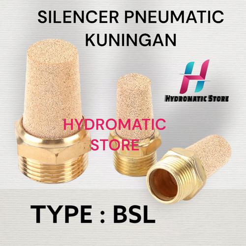 Jual silencer kuningan pneumatic BSL 02 Drat 1/4inch - BSL-02(1/4 ...
