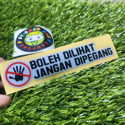 Jual Sticker boleh di lihat jangan di pegang STIKER dilarang - Kab ...
