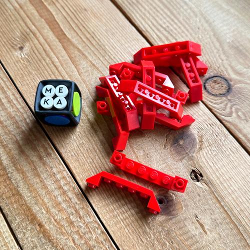 Jual Lego part red slope inverted 45 6x1 double no 52501 - Kota Bandung ...
