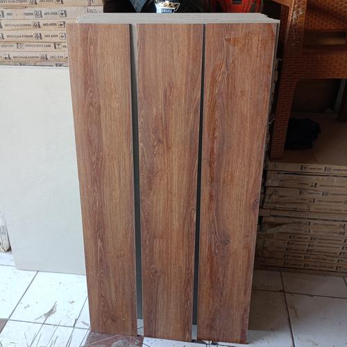 Jual granit lantai/dinding tangga motif kayu 15x120-20x120 nuca dark ...
