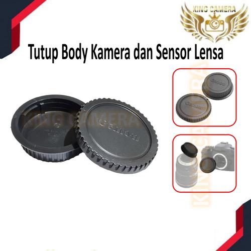 Promo Tutup Body Kamera dan Sensor Lensa / Body and Rear Cap Canon DSLR ...